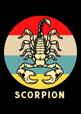 'Scorpion Retro Colorful' Poster by FunnyGifts | Displate