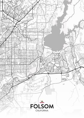 'Folsom CA' Poster by IMR Designs | Displate