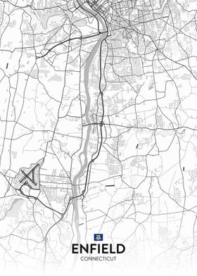 'Enfield CT' Poster by IMR Designs | Displate