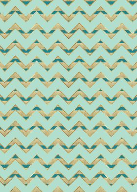 'Chevron Summer Glam 1' Poster by Anita's & Bella's Art | Displate