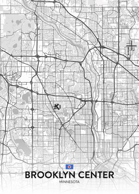 'Brooklyn Center MN' Poster by IMR Designs | Displate