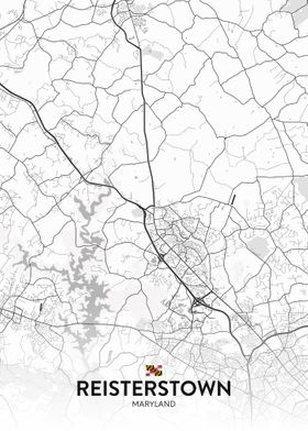 'Reisterstown MD' Poster by IMR Designs | Displate