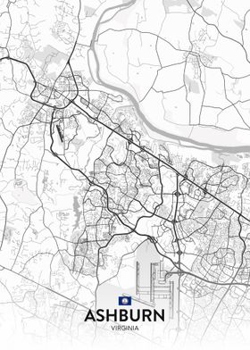 'Ashburn VA' Poster by IMR Designs | Displate