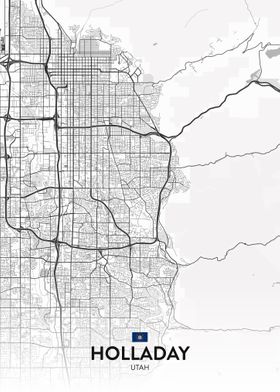 'Holladay UT' Poster by IMR Designs | Displate