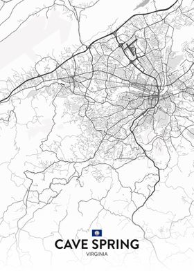 'Cave Spring VA' Poster by IMR Designs | Displate