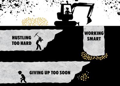 'Work Smart' Poster by Five Senses Art | Displate