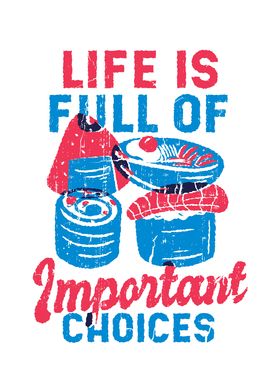 'IMPORTANT LIFE CHOICES' Poster by StonerPlates | Displate
