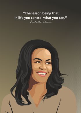 'michelle obama quote' Poster by Ratna Mutia Dewi | Displate
