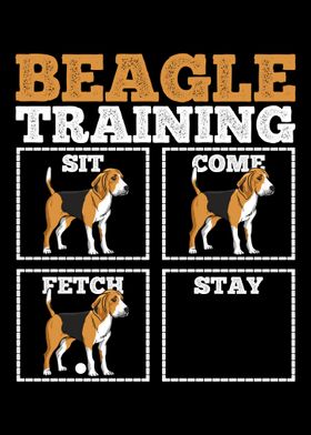 'Beagle Dog Training Dog Tr' Poster by BLVCKPLATE | Displate