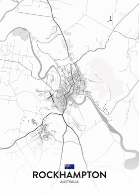 'Rockhampton AU' Poster by IMR Designs | Displate