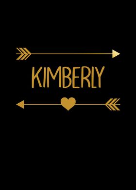 'Kimberly Name Text' Poster by TheLoneAlchemist | Displate