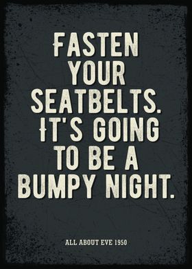 'fasten your seatbelts' Poster by Bestselling Displate | Displate