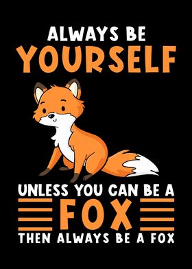 'Fox Saying Funny' Poster by schmugo | Displate