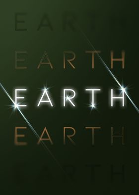 'Earth Elementals in Text' Poster by Holy Rock Design | Displate