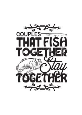 'Stay Fishing' Poster by Beone Digital | Displate