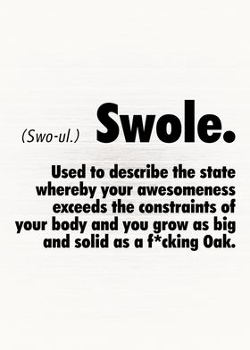 'Swole Definition' Poster by CHAN | Displate
