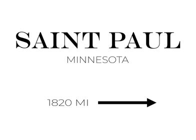 'Saint Paul Minnesota' Poster by Conceptual Photography | Displate