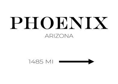 'Phoenix Arizona' Poster by Conceptual Photography | Displate