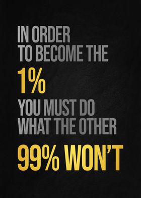 'Becoming the 1 Percent' Poster by Conceptual Photography | Displate