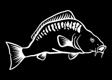 'Fishing Carp fish' Poster by Designzz | Displate