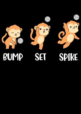 'Bump Set Spike Repeat' Poster by CatRobot | Displate