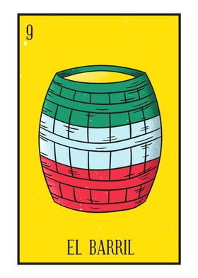 'EL BARRIL MEXICAN LOTTERY' Poster by StonerPlates | Displate