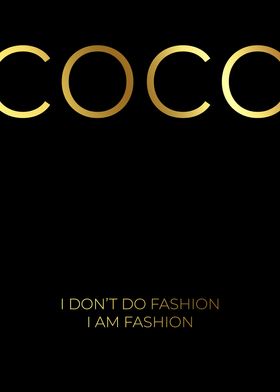 'Coco Chanel Quote Fashion' Poster by dkDesign | Displate