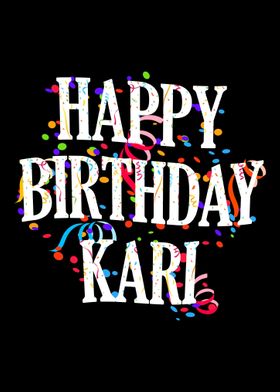 'Happy Birthday Kari' Poster by royalsigns | Displate