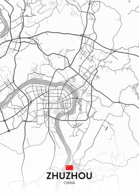 'Zhuzhou CN' Poster by IMR Designs | Displate