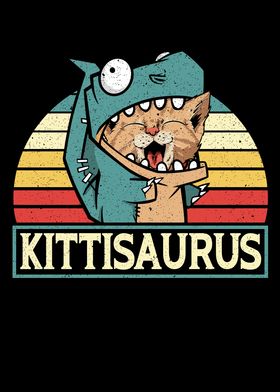 'Kittisaurus' Poster by NAO | Displate