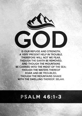 'Psalm 46 1 3' Poster by ABConcepts | Displate