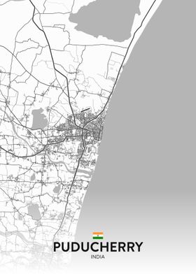 'Puducherry IN' Poster by IMR Designs | Displate