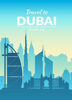 'Dubai UAE' Poster by Conceptual Photography | Displate