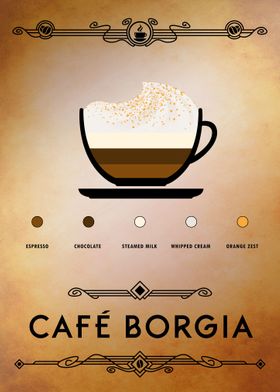 'Cafe Borgia' Poster by Bo Kev | Displate