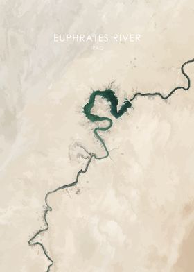 'Euphrates River Iraq Art' Poster by Alo | Displate