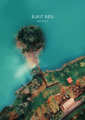 'Bukit Besi Malaysia Travel' Poster by Alo | Displate