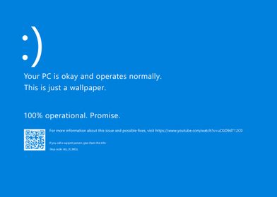 'BSOD Windows Wallpaper' Poster by Zake Yonkou | Displate