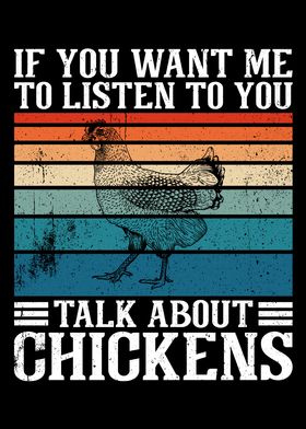 'Talk About Chickens' Poster by MzumO | Displate