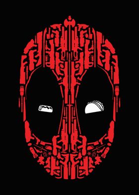 'Deadpool Face' Poster by Marvel | Displate