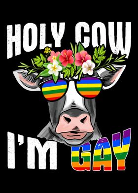 'Gay LGBT Cow' Poster by Michael | Displate