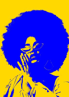 'BLACK LIGHT WOMAN' Poster by Atomic Chinook | Displate