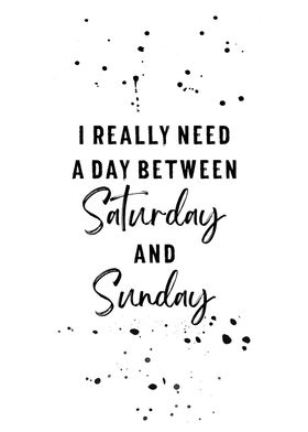 'A 3 days weekend' Poster by Melanie Viola | Displate