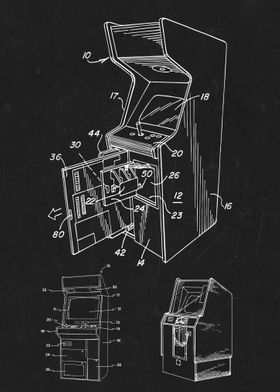 'arcade blueprints' Poster by Designersen | Displate