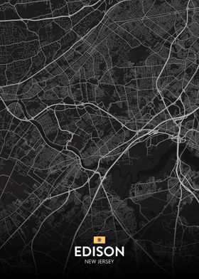 'Edison NJ' Poster by IMR Designs | Displate