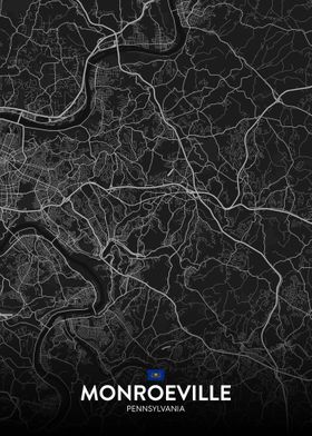 'Monroeville PA' Poster by IMR Designs | Displate
