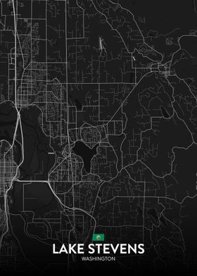 'Lake Stevens WA' Poster by IMR Designs | Displate