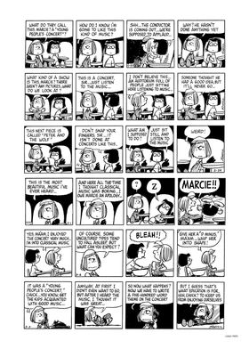 'Concert Comic Strip' Poster by Peanuts | Displate