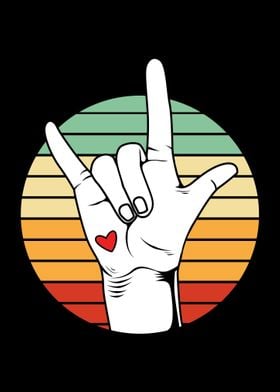 'ASL I Love You' Poster by FunnyGifts | Displate