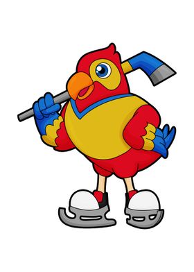 'Parrot Ice hockey Sports' Poster by Markus Schnabel | Displate