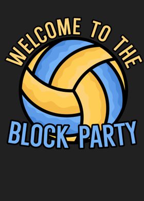 'Block Party Volleyball ' Poster by maxdesign | Displate